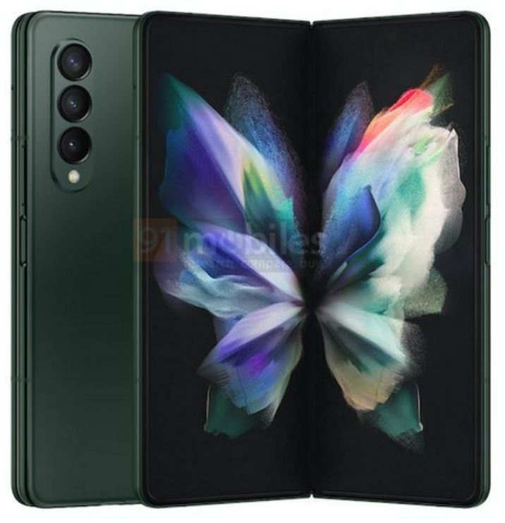 Galaxy Z Fold 3 New Renders Have Surfaced Online, Displaying Color ...