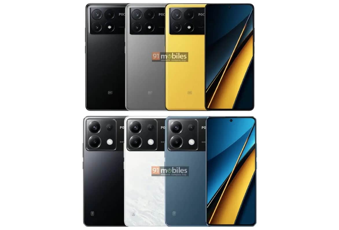 Poco X6 And Poco M6 4G: Design, Colors, And Camera Specs Revealed ...
