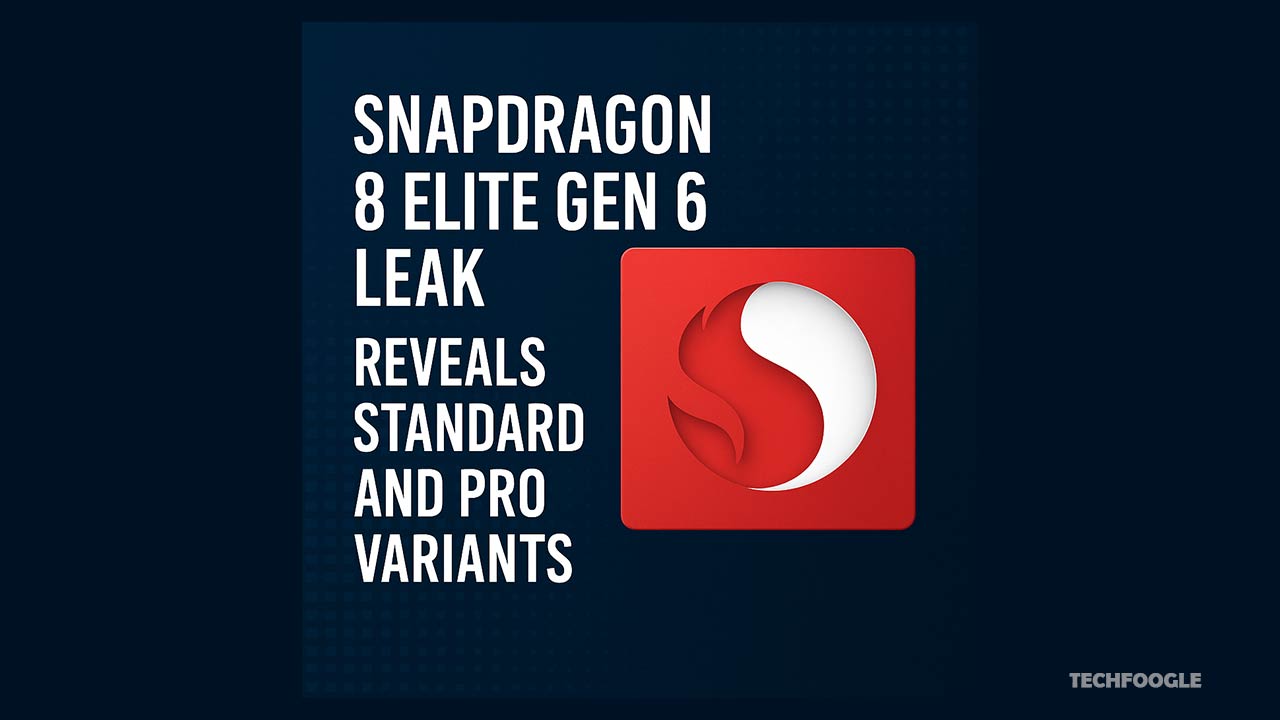 Snapdragon 8 Elite Gen 6 Leak Reveals Game-Changing Standard & Pro ...
